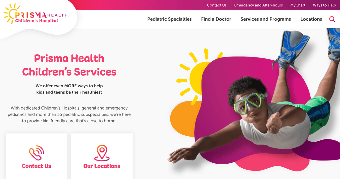 Unifying the digital experience for Prisma Health Children's Hospital